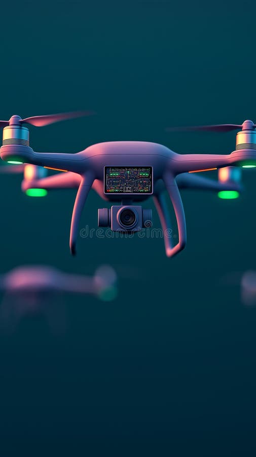 Advanced Drone with Communication Screen Flying in a Networked ...