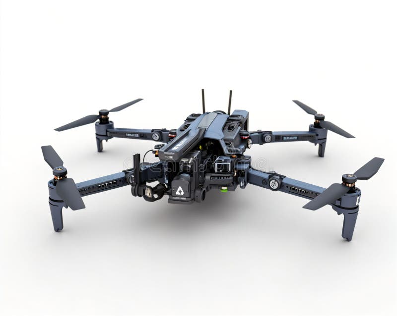 Advanced Drone Design Showcasing a Futuristic Model with Multiple ...