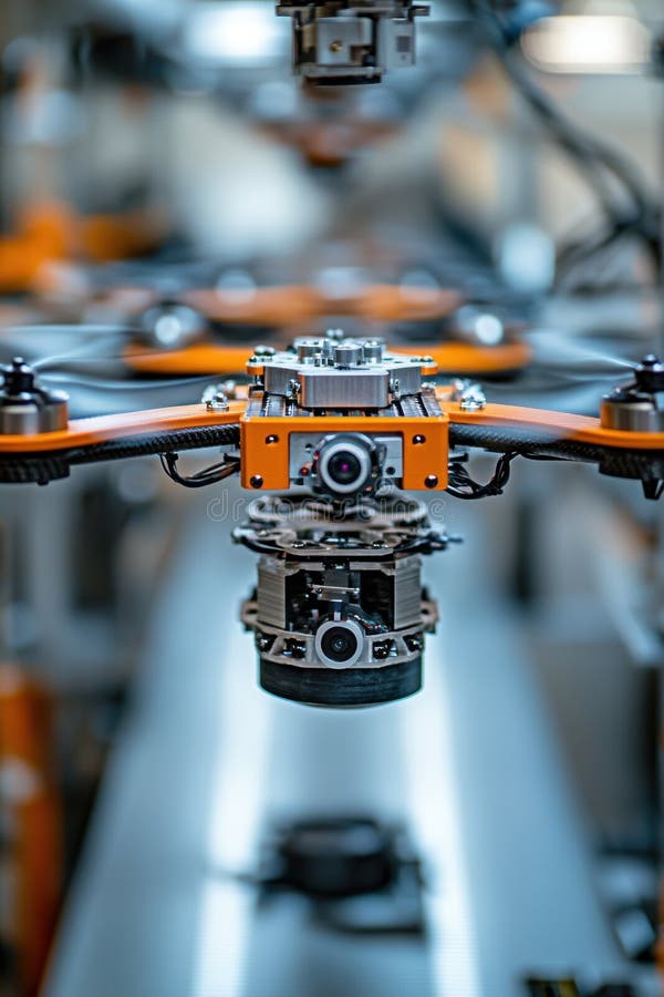 Advanced Drone Technology Displayed in a Close-up View during a ...