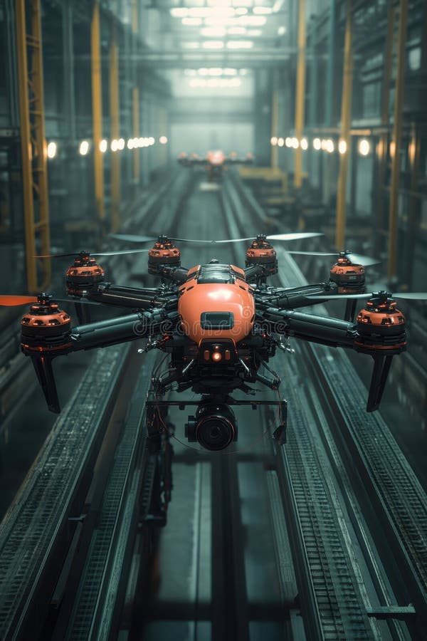 Precision Engineering Closeup View Industrial Machinery Components ...