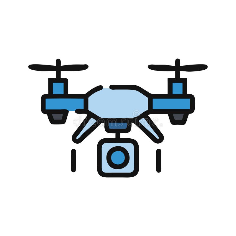 Advanced Drone Technology Icon Stock Vector - Illustration of delivery ...