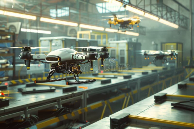 Advanced Drone Technology Modern Manufacturing Facility Efficient ...