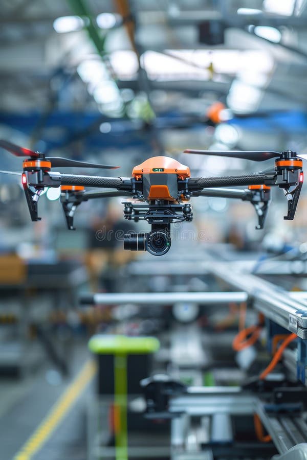 Advanced Drone Testing on High-Tech Production Line for Precision and ...