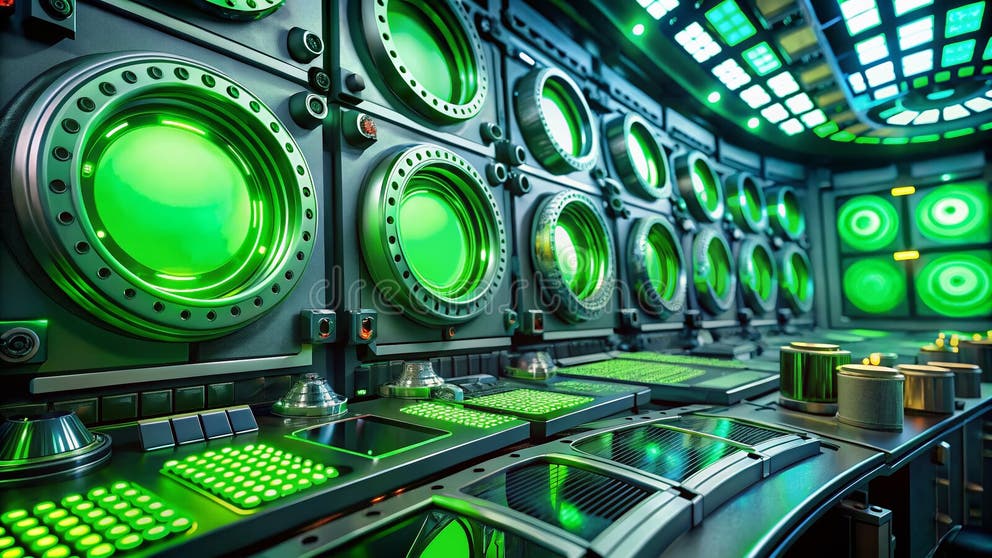 Advanced Electronic Array System Displays Dynamic Green Data Stream on ...