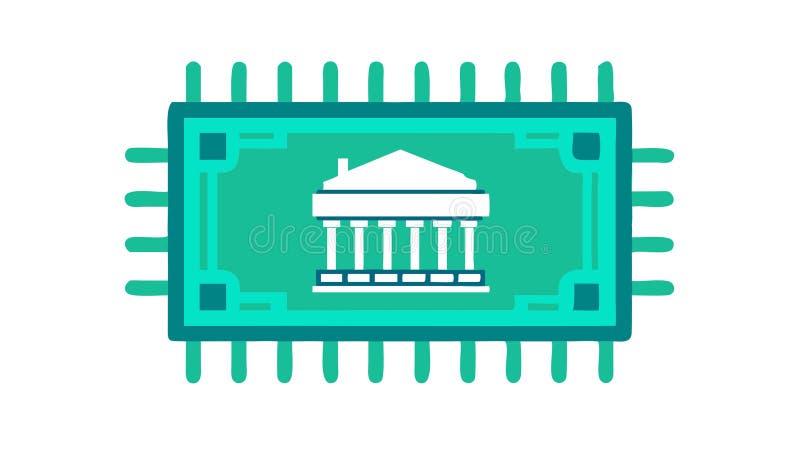 Advanced Electronic Chip, Semiconductor Technology, Vector Design Generative AI Stock Vector ...