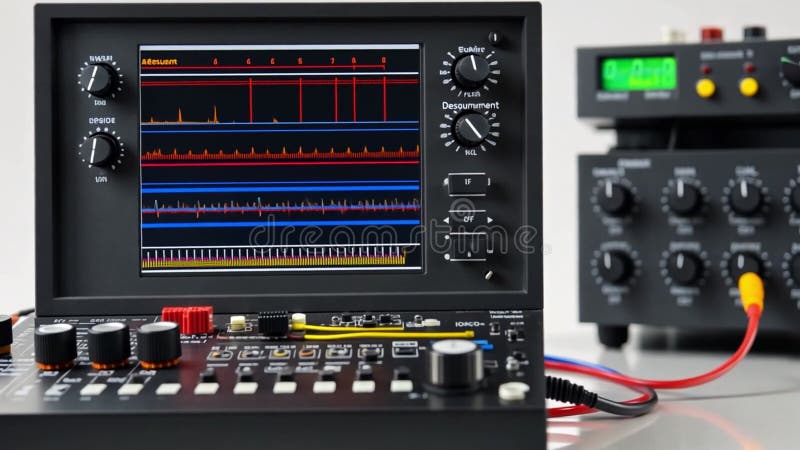 Advanced Electronic Testing Equipment Featuring a Modern Display. this ...