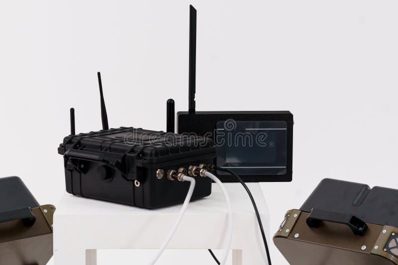 Advanced Electronic Warfare System Showcase with Tactical Equipment ...