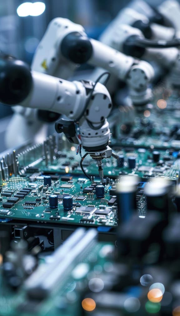 Advanced Electronics Manufacturing: Robotic Precision in AI ...