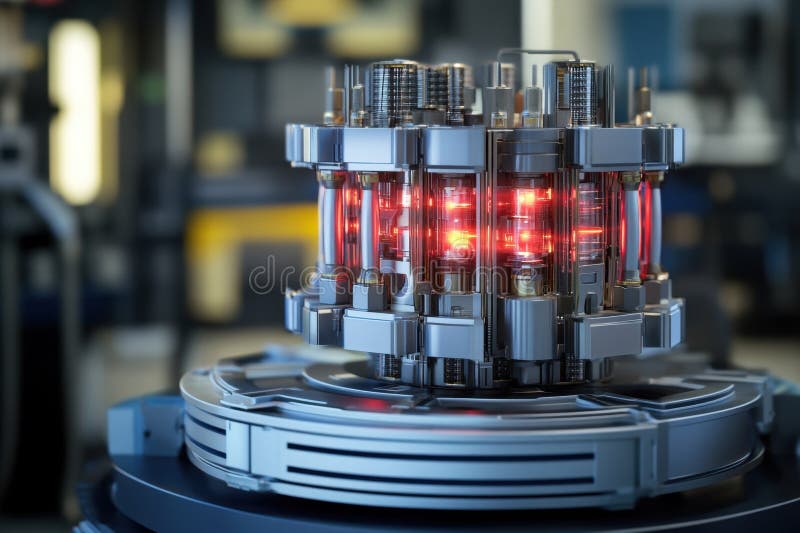 Advanced Energy Core Technology Showcased in a High-tech Laboratory ...