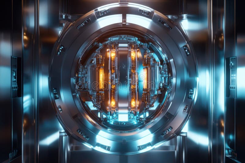 Advanced Energy Reactor Working within a Futuristic Laboratory ...