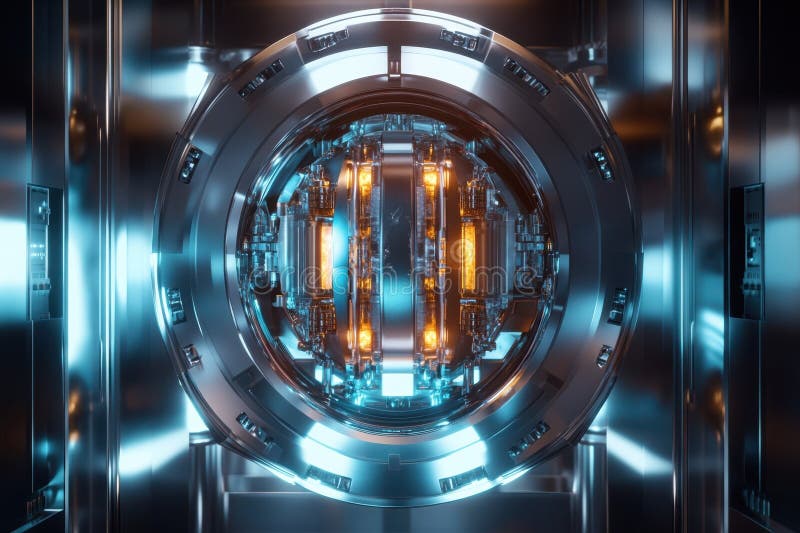 Advanced Energy Reactor Working within a Futuristic Laboratory ...