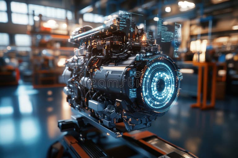 Advanced Engine Technology Displayed in a Modern Manufacturing Facility ...