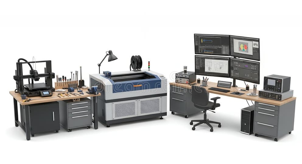 Engineering Lab Precision Testing Stock Illustrations – 1,336 ...