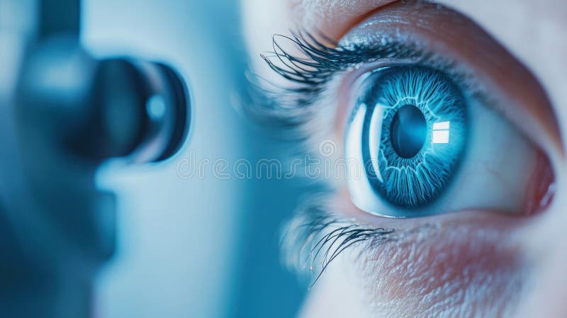 Advanced Eye Scan Technology Capturing Detailed Iris Patterns Stock ...
