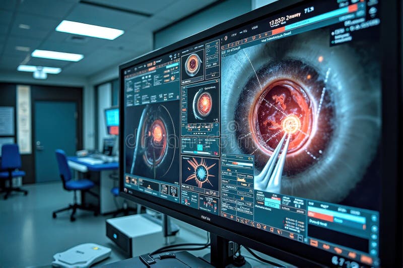 Advanced Eye Surgery in Modern Clinic with High-tech Equipment and ...