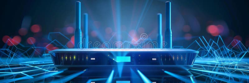 Advanced Fast Broadband Wireless Router. Concept of New Technology and ...