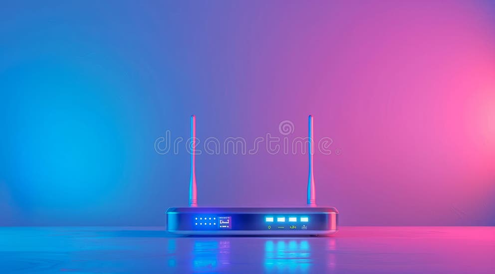 Advanced Fast Broadband Wireless Router. Concept of New Technology and ...