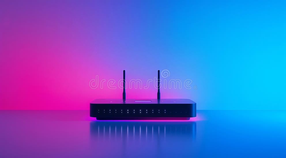 Advanced Fast Broadband Wireless Router. Concept of New Technology and ...