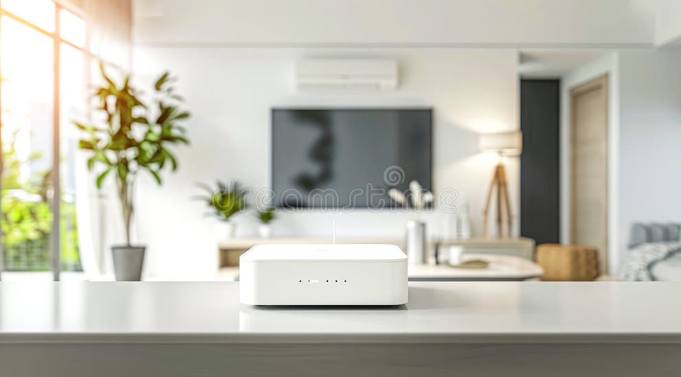 Advanced Fast Broadband Wireless Router. Concept of New Technology and ...