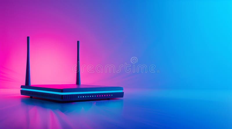 Advanced Fast Broadband Wireless Router. Concept of New Technology and ...