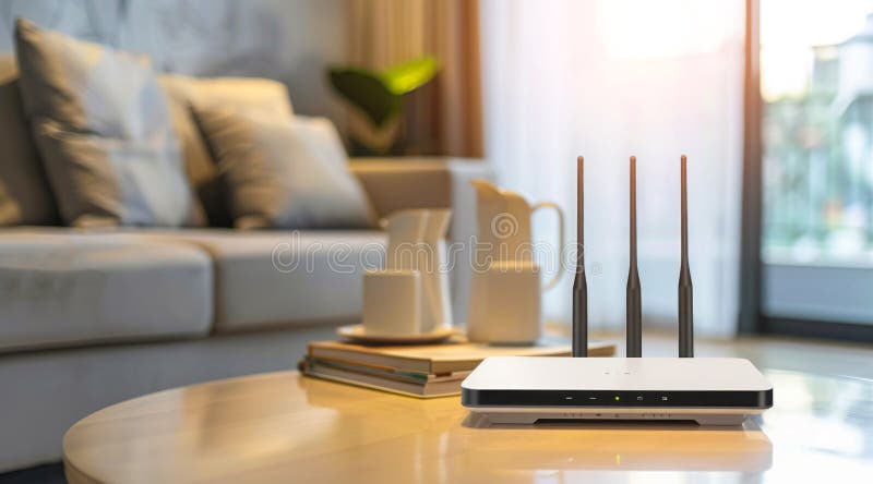 Advanced Fast Broadband Wireless Router. Concept of New Technology and ...