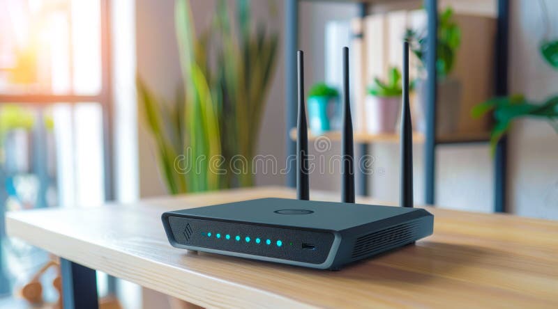 Advanced Fast Broadband Wireless Router. Concept of New Technology and ...