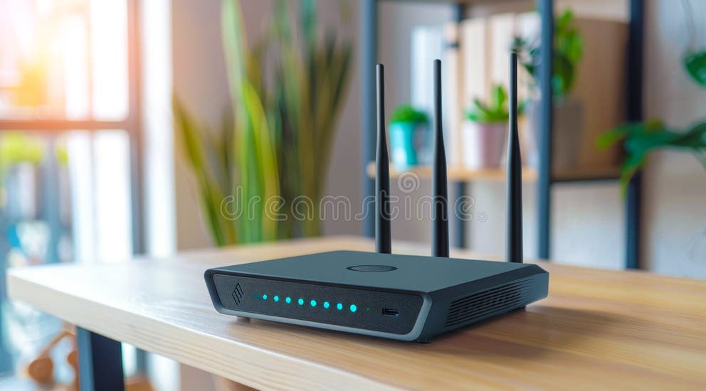 Advanced Fast Broadband Wireless Router. Concept of New Technology and ...
