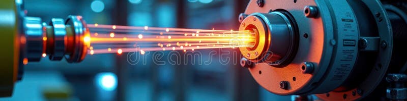 Advanced Fiber Optic Cable Manufacturing in a High-tech Factory Setting ...