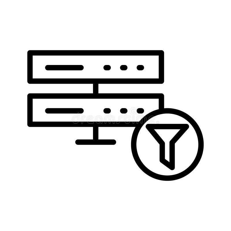 Advanced Filter Vector Icon Which Can Easily Modify or Edit Stock ...