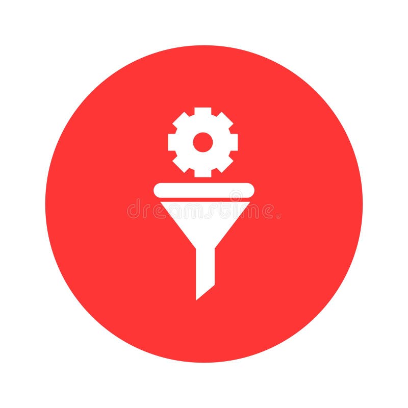 Advanced Filter Vector Icon Which Can Easily Modify or Edit Stock ...