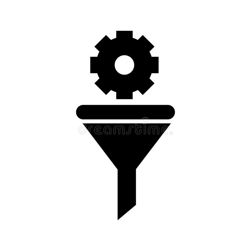 Advanced Filter Vector Icon Which Can Easily Modify or Edit Stock ...