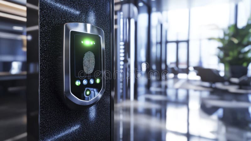 Advanced Fingerprint Scanner for Secure Door Access in Modern Offices ...