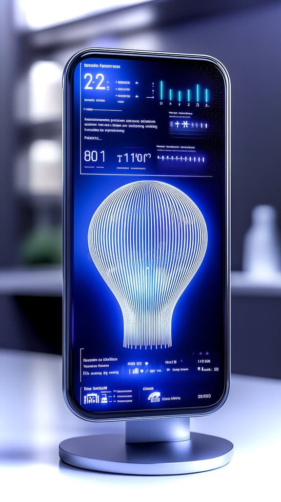 Advanced Flat Dashboard Layout Displaying Smart Home Analytics with Futuristic Design Stock ...