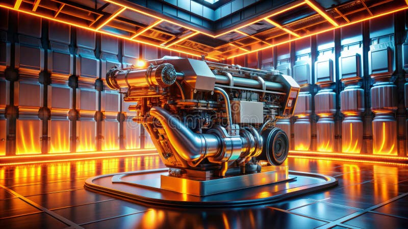 Advanced Futuristic Engine Prototype Unveiled in HighTech Lab ...