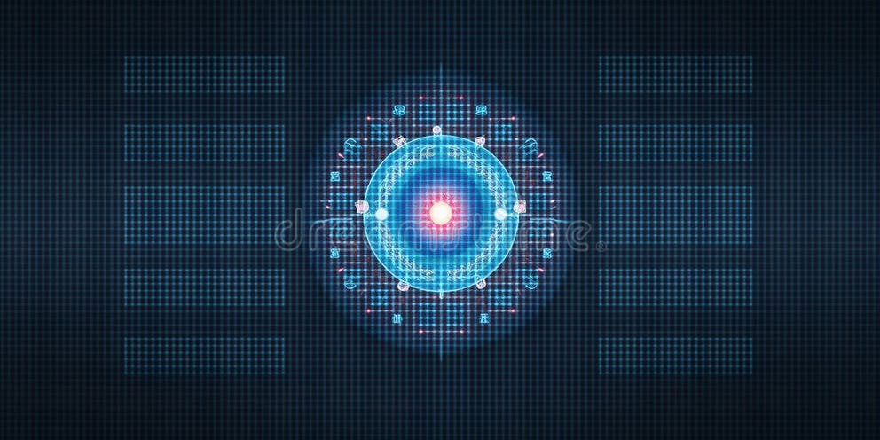 Advanced Futuristic HUD Interface with Target Display Stock ...