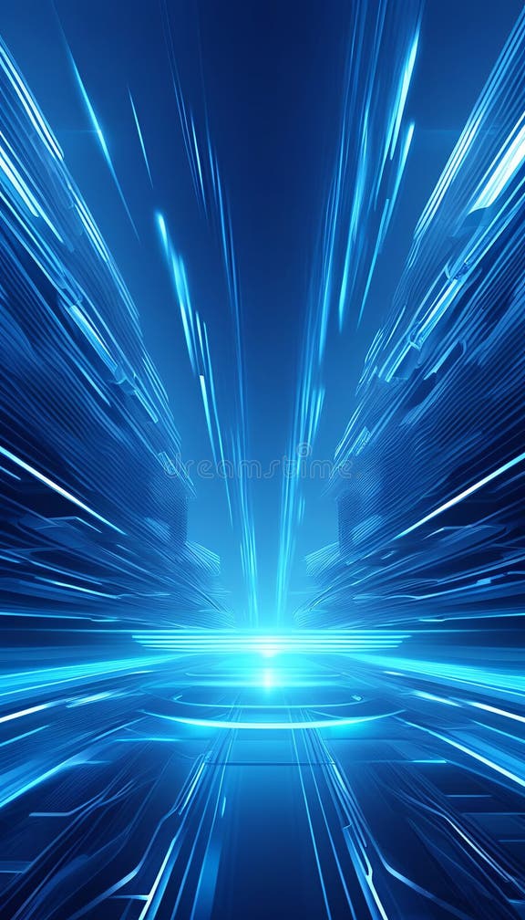 Advanced Futuristic Technology Background Design. Stock Illustration ...