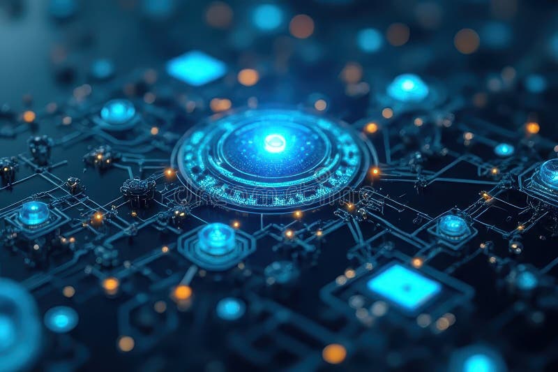 Advanced 5G Connected Sensors Stock Illustration - Illustration of ...