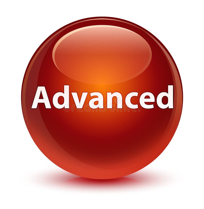 Advanced Glassy Brown Round Button Stock Illustration - Illustration of ...