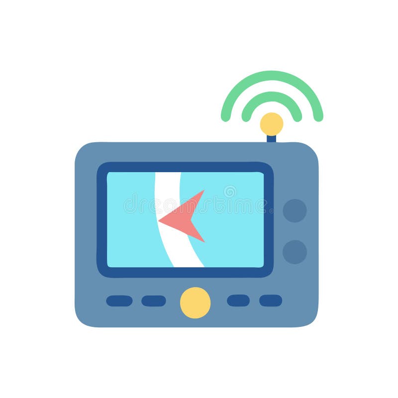 Advanced GPS Receiver for Accurate Tracking Stock Illustration ...