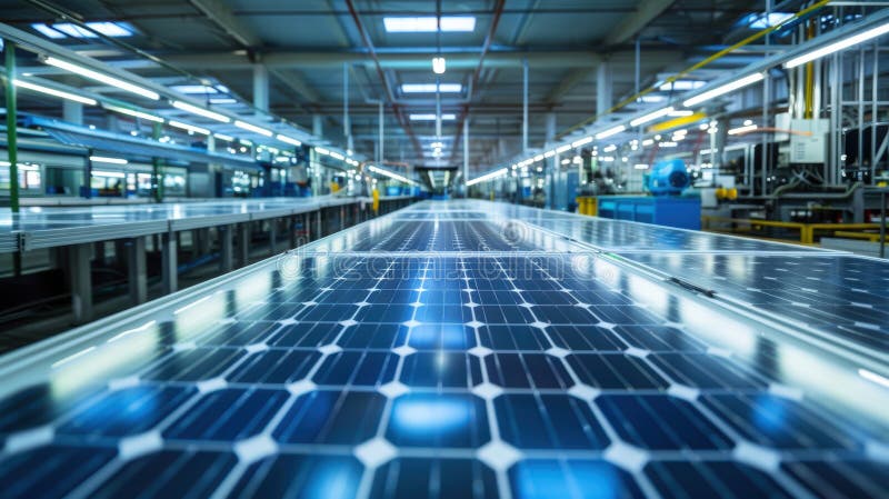 Advanced Green Energy Manufacturing Facility Producing Solar Cells with ...