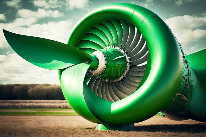 Advanced Green Technology Turbine with Propeller for Wind Energy Stock ... Advanced Green Technology Turbine with Propeller for Wind Energy Stock ...