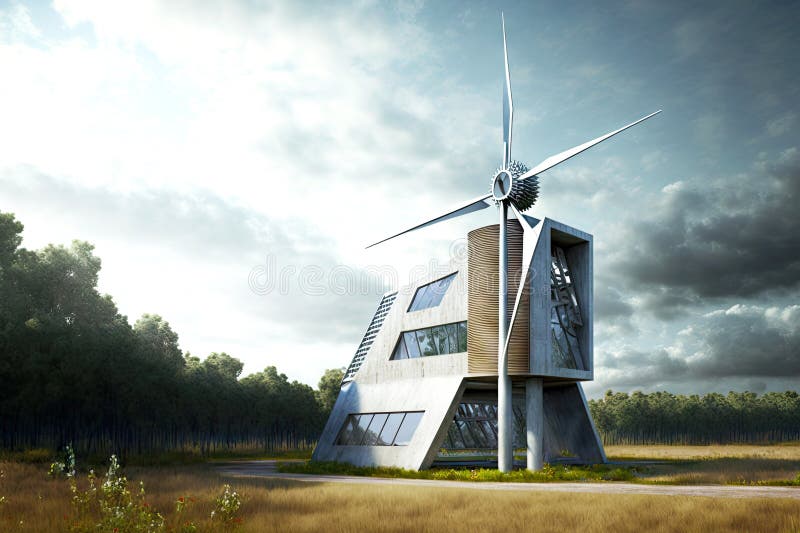 Advanced Green Technology Turbine with Propeller for Wind Energy Stock ... Advanced Green Technology Turbine with Propeller for Wind Energy Stock ...