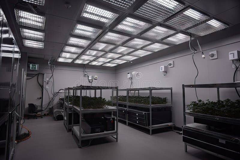 Advanced Grow Room with Advanced Lighting and Climate Control Systems ...
