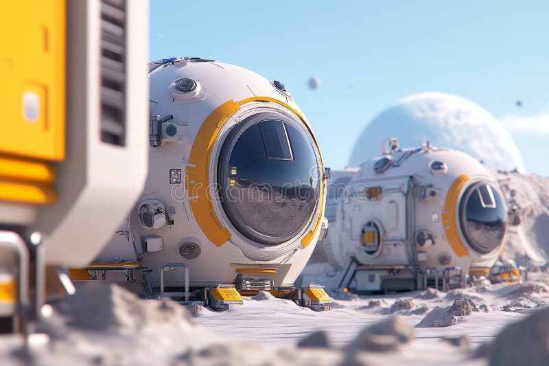 Futuristic Lunar Habitat Modules Designed for Sustainable Living on the ...