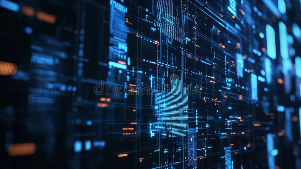 Advanced Health Security Systems Data Monitoring Interface Stock Image ...