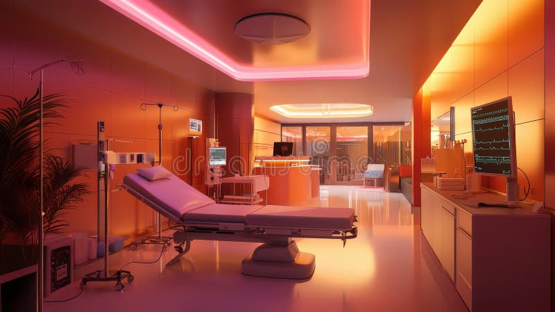 Advanced Healthcare Facility in a High-tech Environment Modern Design ...