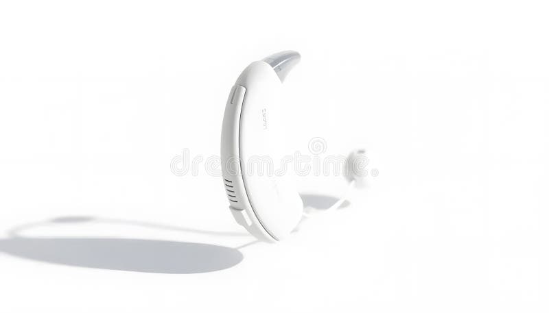 Advanced Hearing Aid Technology: a Modern White Behind-the-Ear Device ...