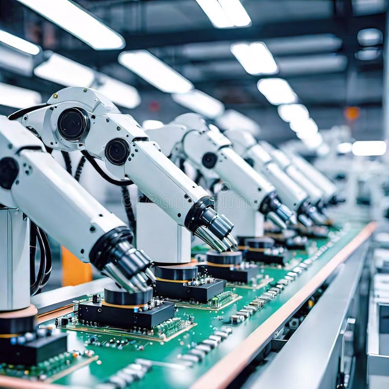 Advanced High-precision Robotic Arms on a Fully Automated Assembly Line ...