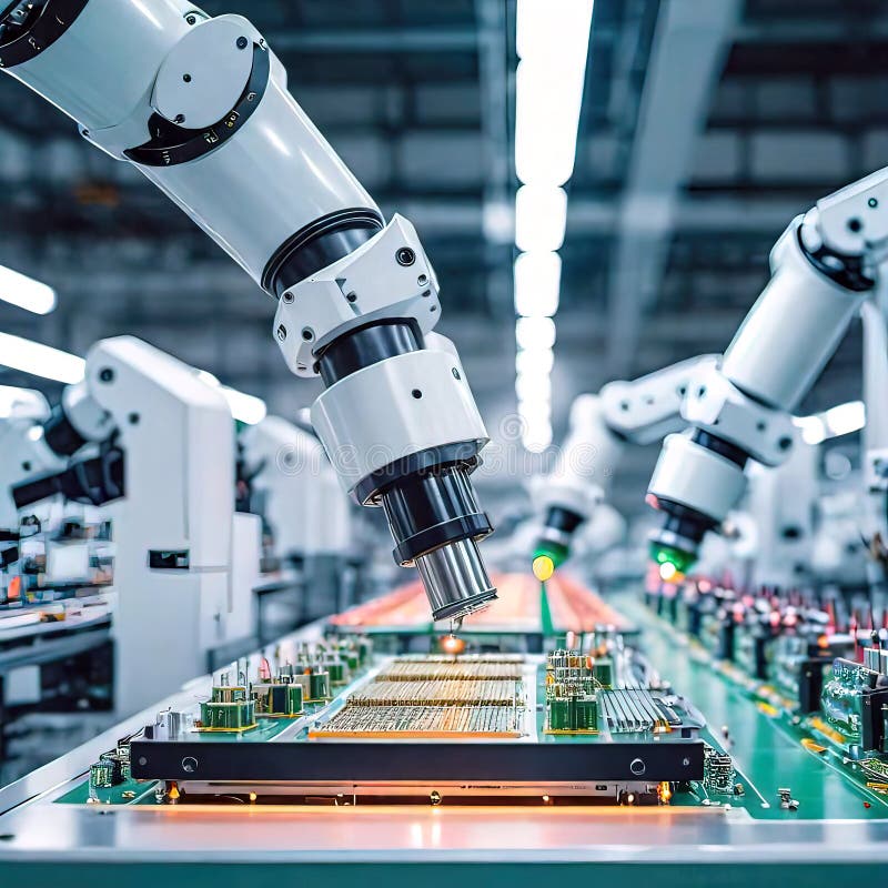 Advanced High-precision Robotic Arms on a Fully Automated Assembly Line ...