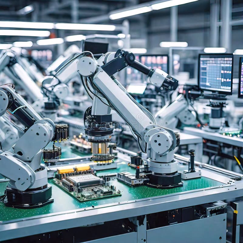 Advanced High-precision Robotic Arms on a Fully Automated Assembly Line ...